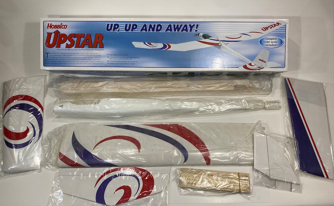 New Hobbico Upstar RC Airplane ARF Kit With Motor & ESC - Etsy
