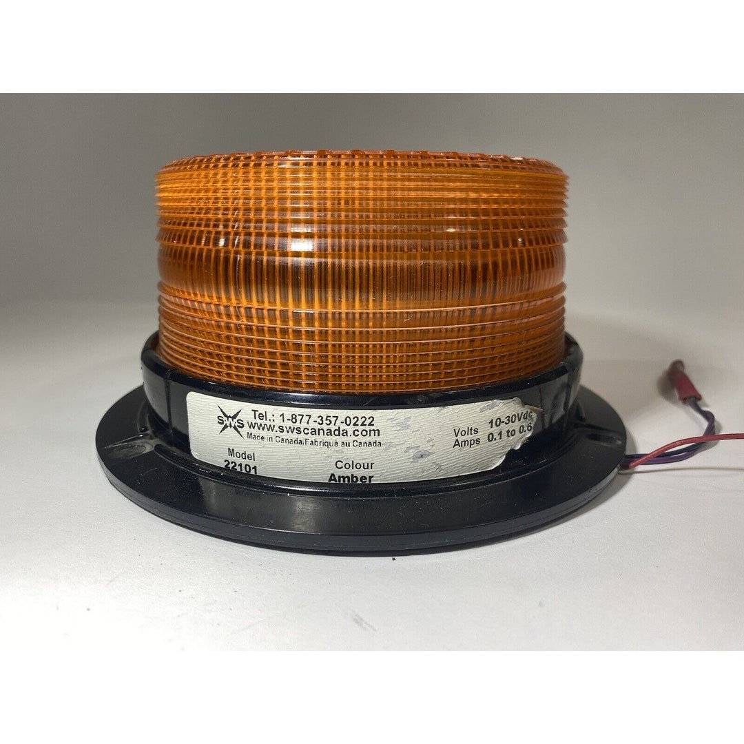 Beacon 360 DEG LED Amber Flange Mount Part # H22101 Roof Light Signal ...