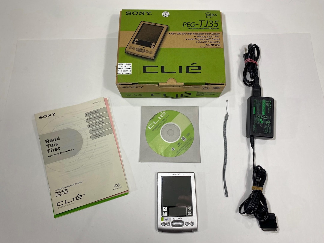 Sony CLIE Handheld Personal Entertainment Organizer PEG-TJ35, Works ...