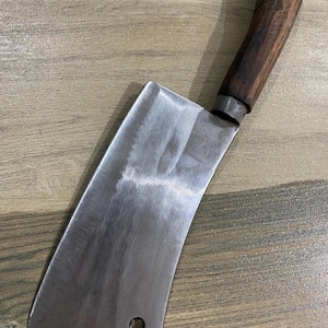 Hand Made Filipino Butcher Knife, Cleaver Chopping Wood Handle Heavy ...