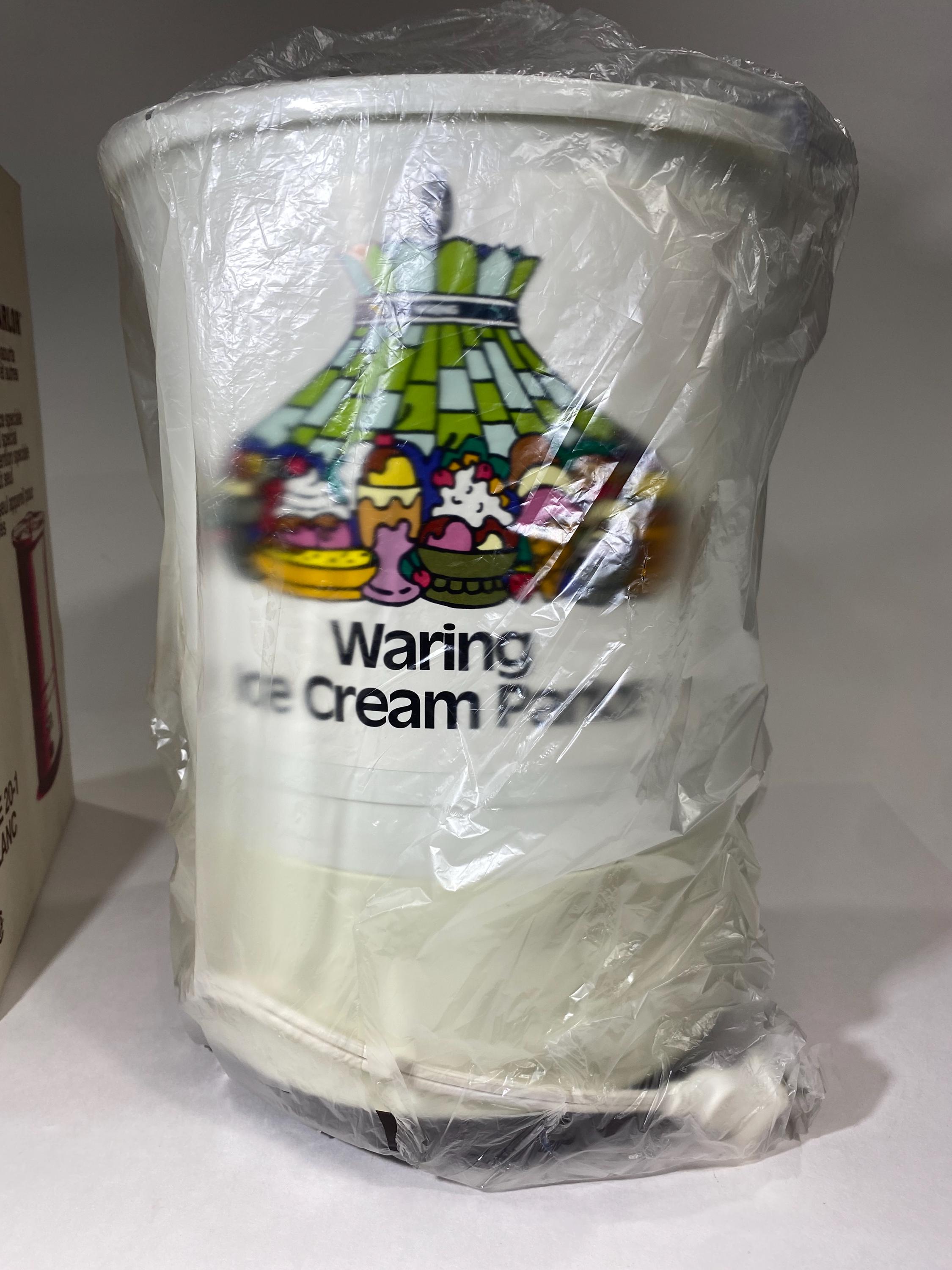 Vintage Waring Ice Cream Parlor Maker NOS 1980s Frozen Dessert ...