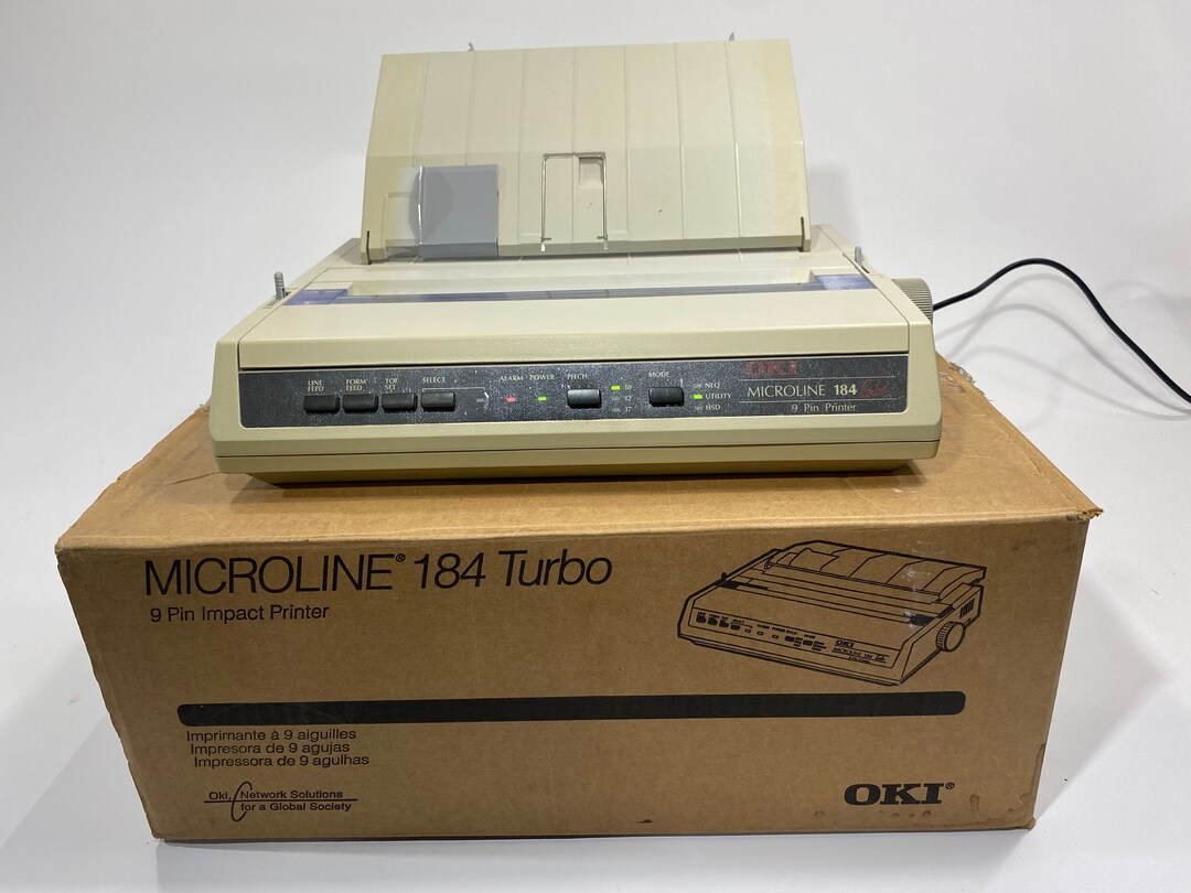 Oki Microline 184 Turbo 9 Pin Printer - Etsy