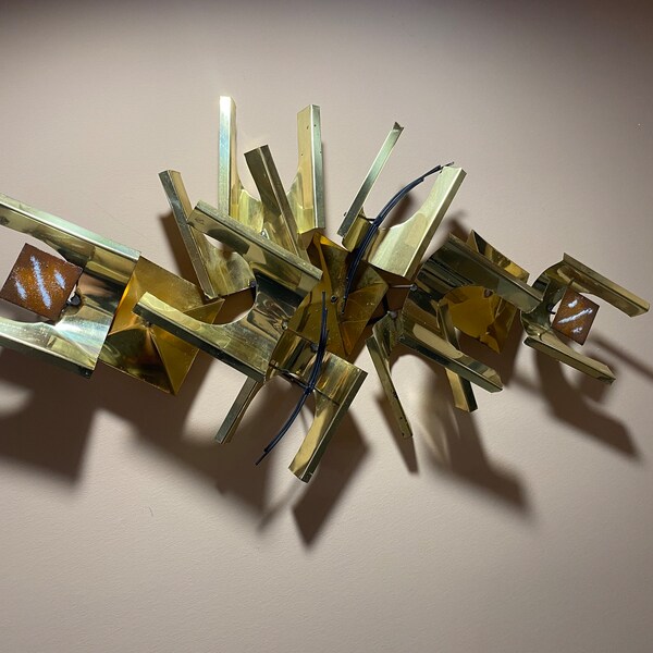 Brutalist Metal Art - Etsy