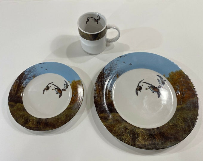 Rare Ducks Unlimited Dinner Set, Dishes, Dish Set, Collection, Plates ...