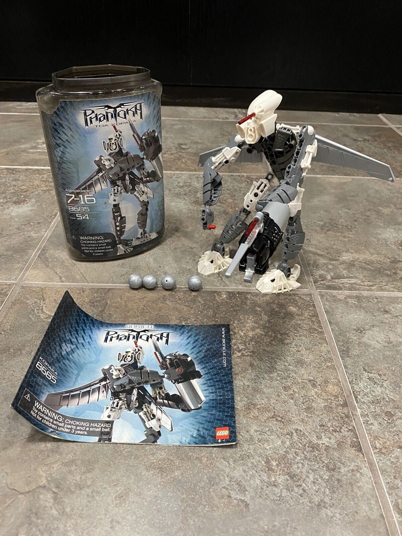 LEGO Bionicle Phantoka Toa Kopaka Set 8685 Complete With - Etsy