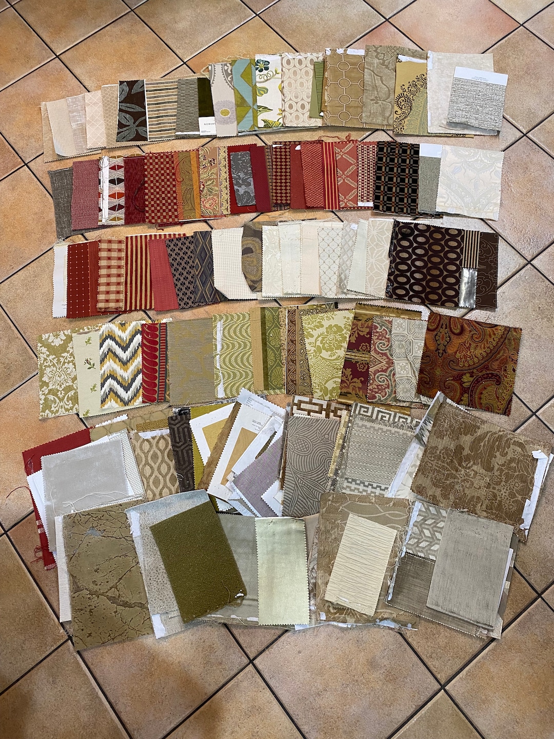 Large Upholstery & Drapery Fabric Sample Squares Assortment - Etsy