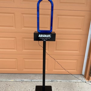 Absolut Vodka Sign Light up Advertising, Bar, Motion Sensor Stand 6ft ...