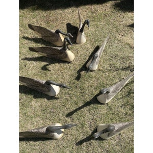8 Vintage Goose Hunting Decoy Made by Boxcraft Containers, Cardboard ...