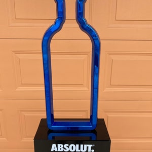 Absolut Vodka Sign Light up Advertising, Bar, Motion Sensor Stand 6ft ...