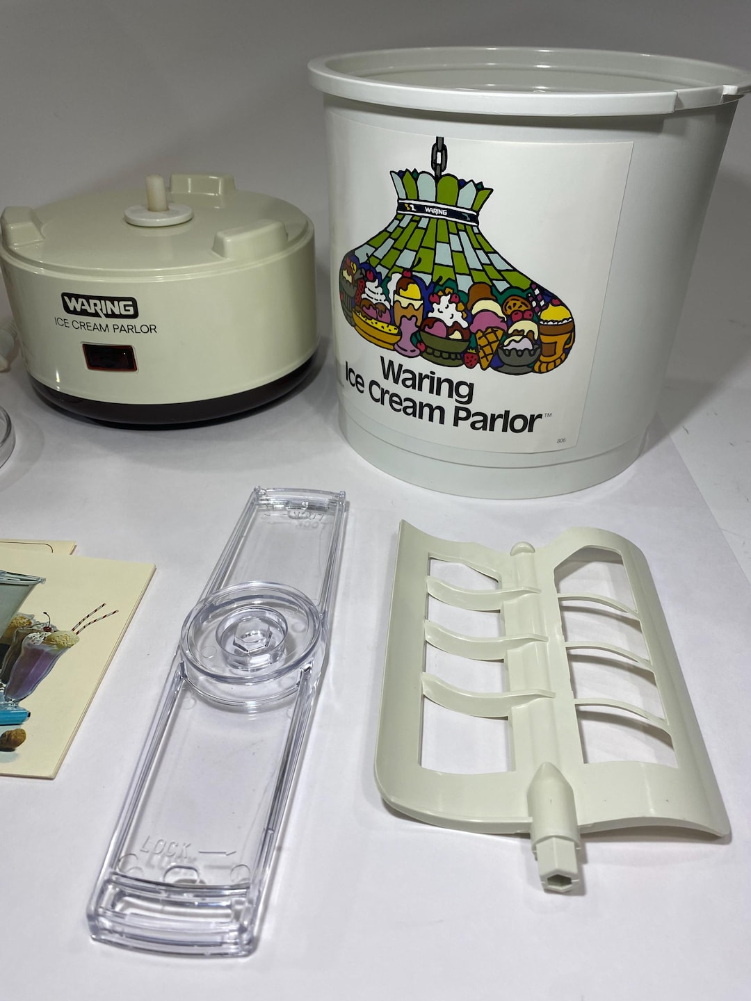 Vintage Waring Ice Cream Parlor Maker NOS 1980s Frozen Dessert ...