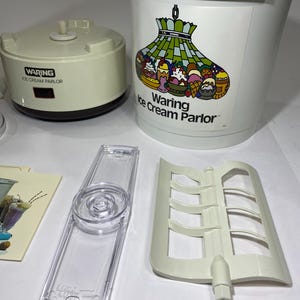 Vintage Waring Ice Cream Parlor Maker NOS 1980s Frozen Dessert ...