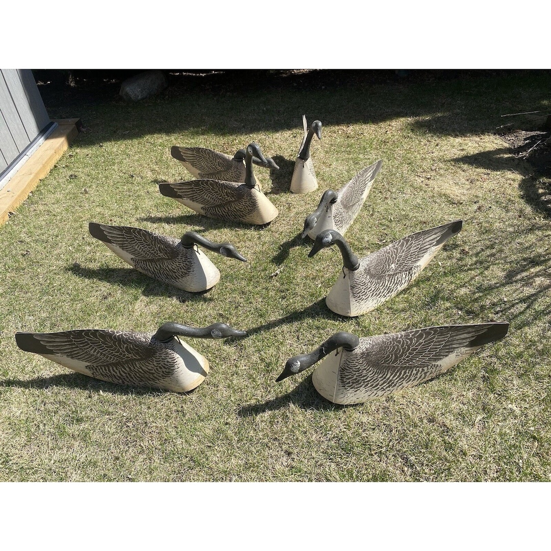 8 Vintage Goose Hunting Decoy Made by Boxcraft Containers, Cardboard ...
