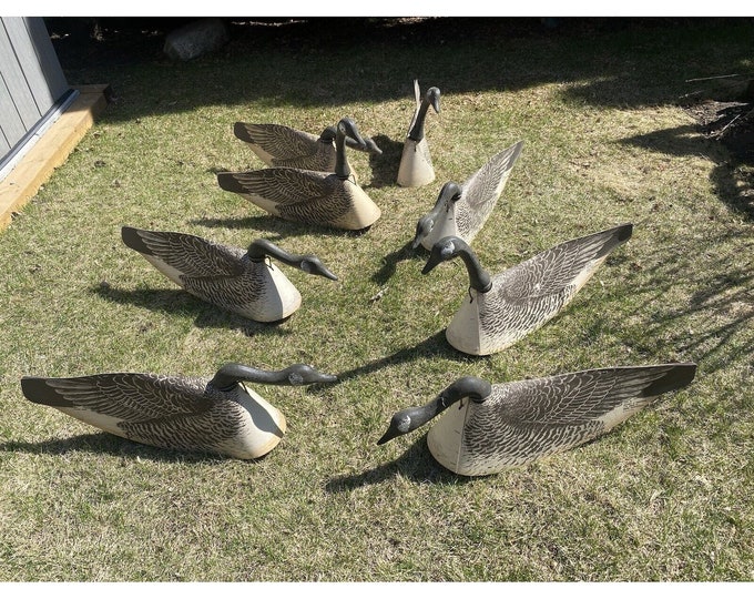 8 Vintage Goose Hunting Decoy Made by Boxcraft Containers, Cardboard ...