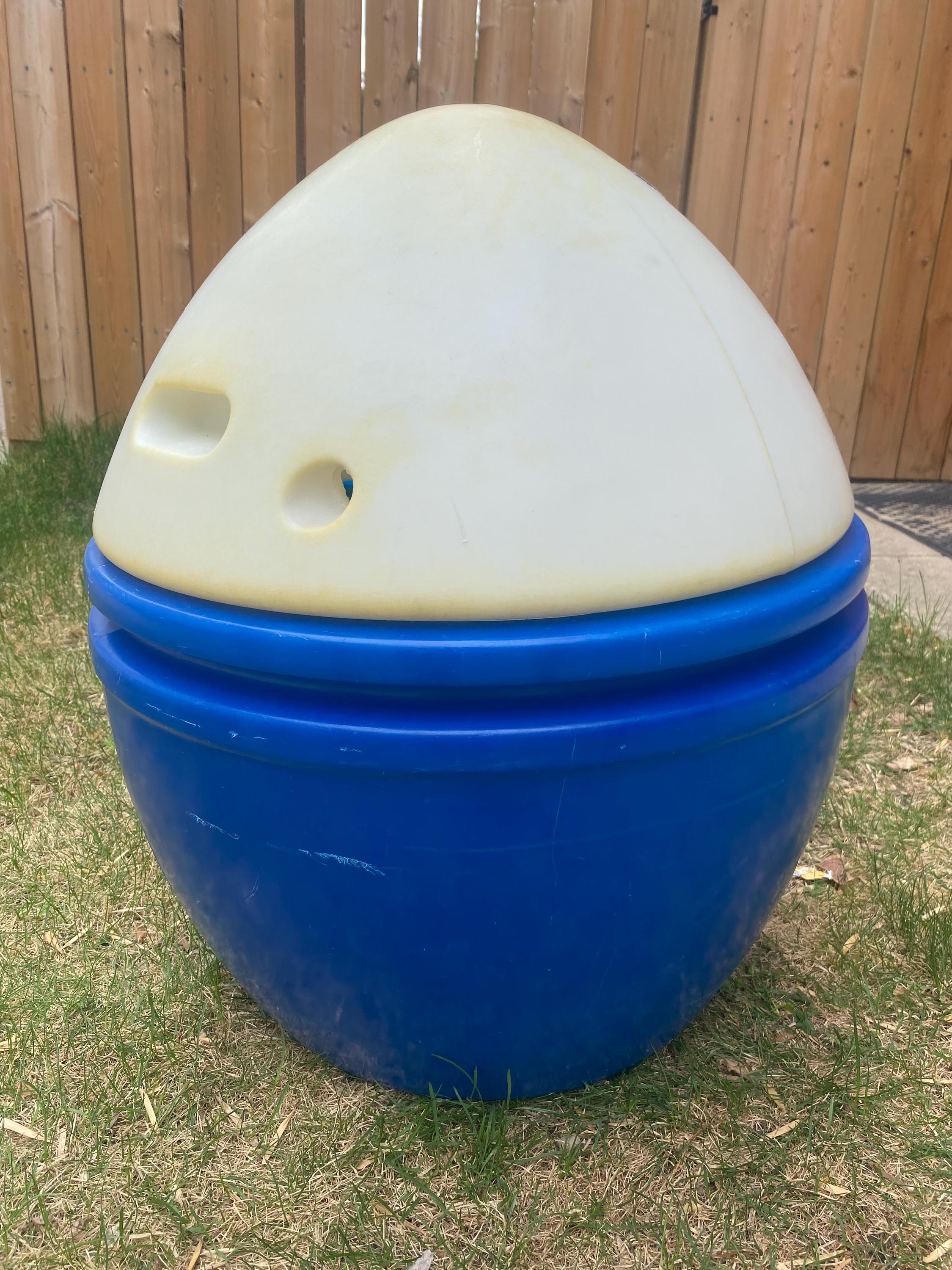 Vintage Humpty Dumpty Toy Storage Bin Rare 29" Tall Plastic Mold Poor ...