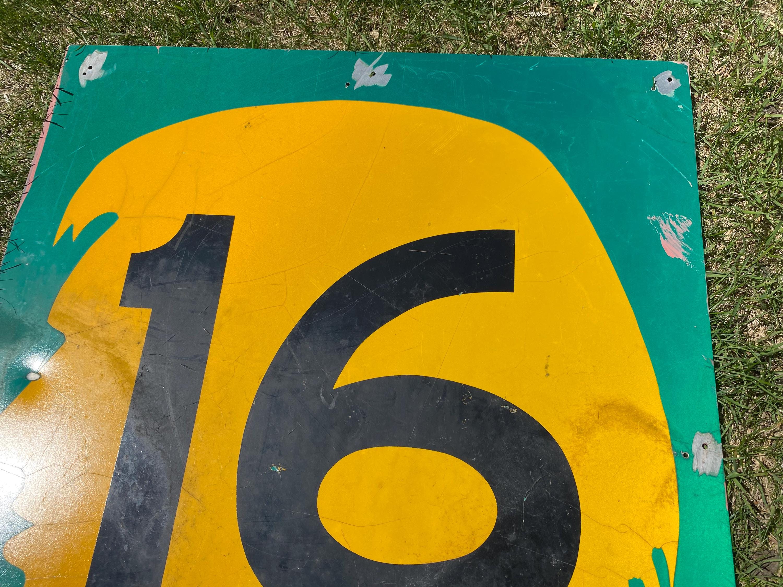Vintage Yellowhead Highway #16 Road Sign 35.5" X 29.5" Original Not ...