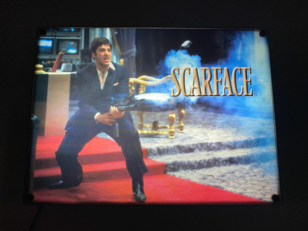 Universal Pictures Scarface Al Pacino Light Box Wall Sign - Fluorescent ...