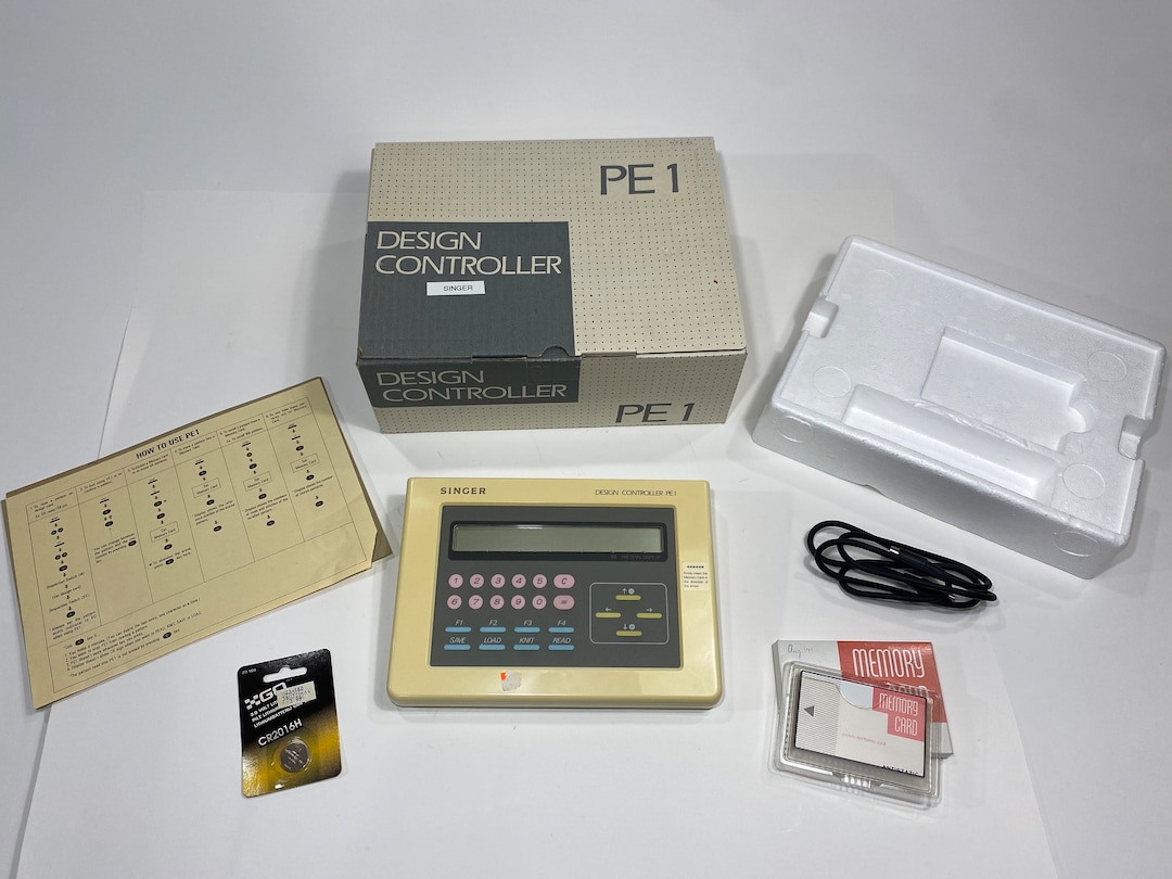 Singer PE 1 Design Controller W/ Memory Card & Cable Electronic ...