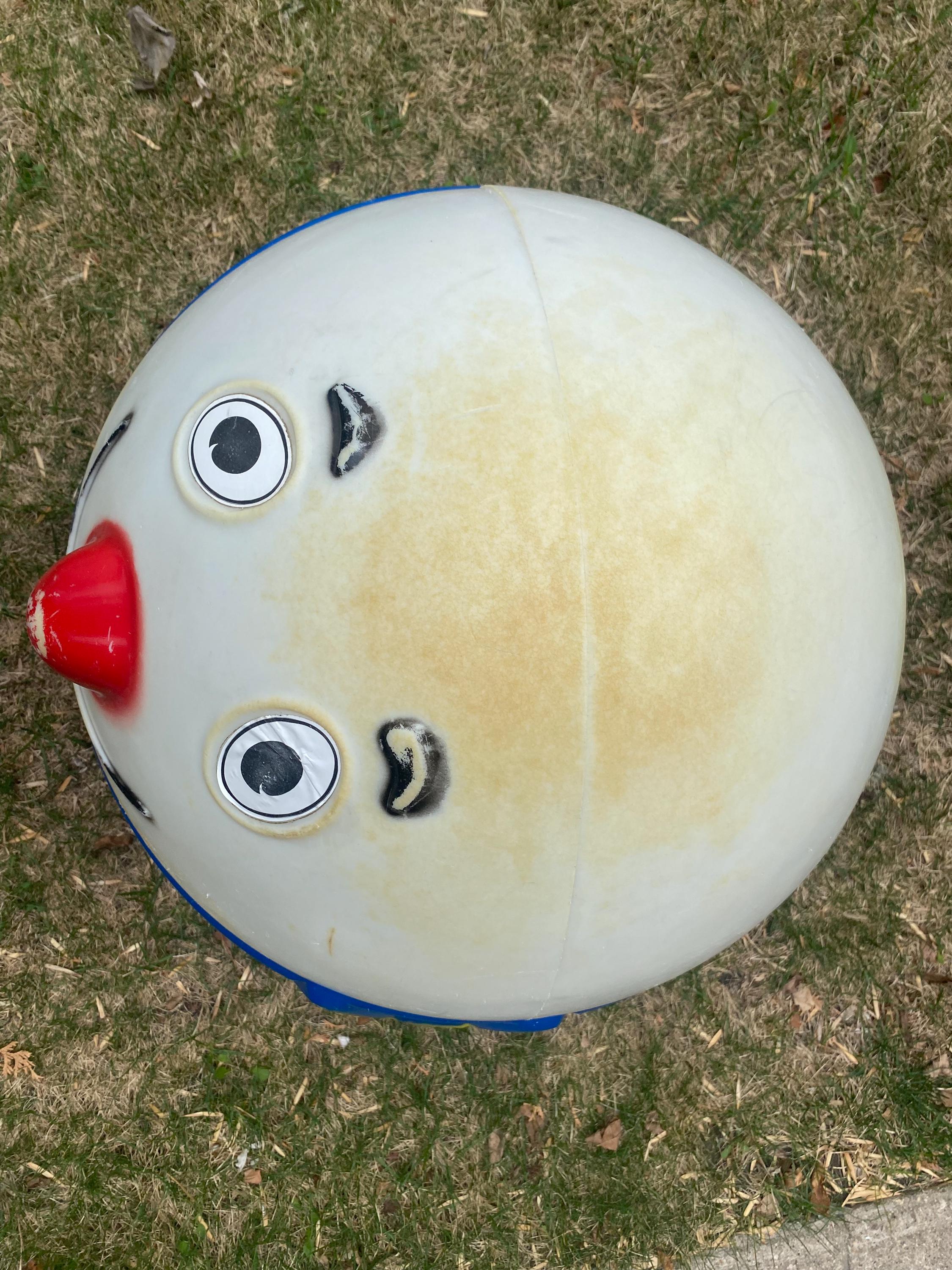 Vintage Humpty Dumpty Toy Storage Bin Rare 29" Tall Plastic Mold Poor ...