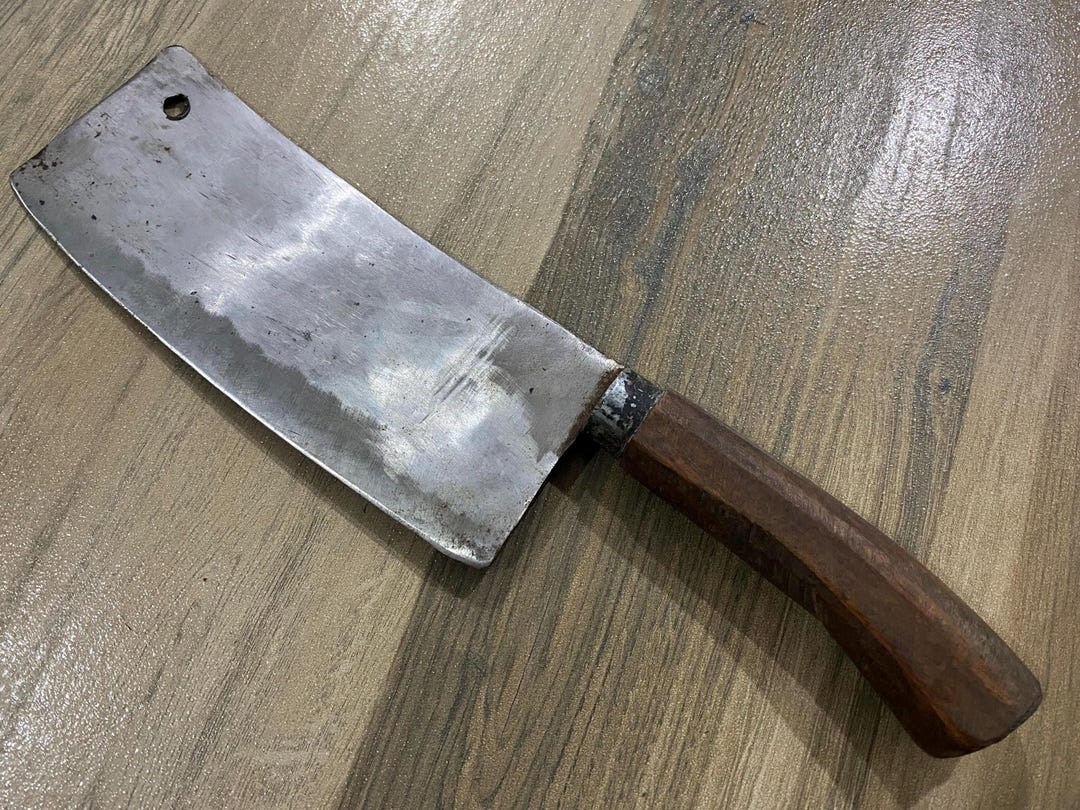 Hand Made Filipino Butcher Knife, Cleaver Chopping Wood Handle Heavy ...