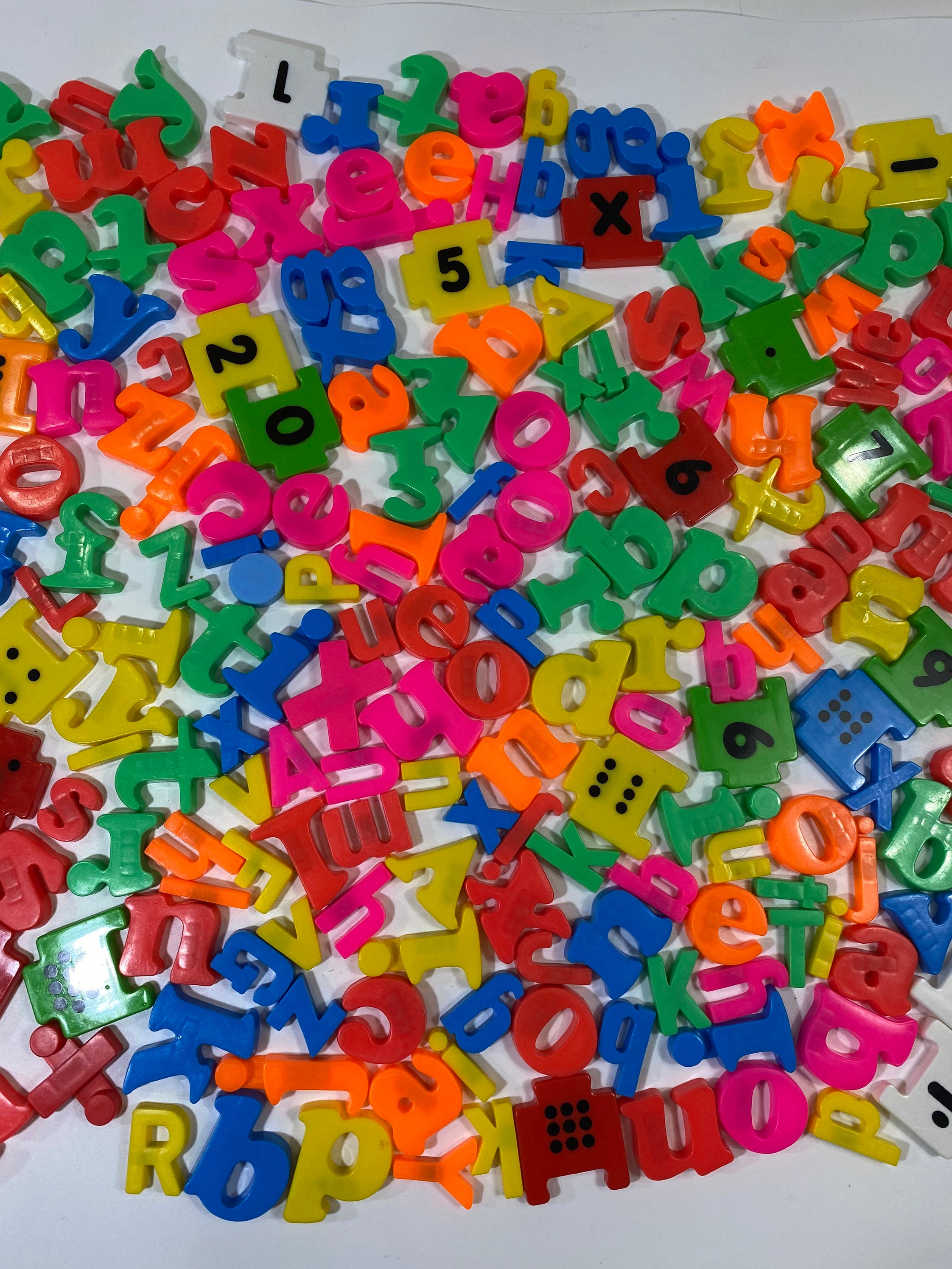 Large Lot of Magnetic Letters and Numbers Vintage Fridge - Etsy
