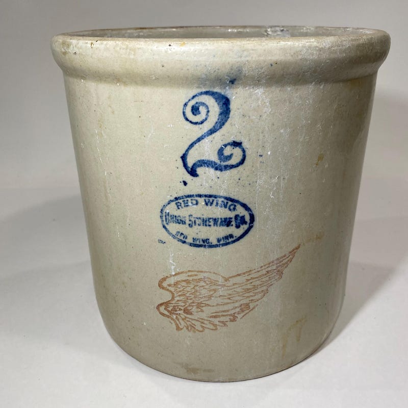 Candle in Vintage Crock - Etsy UK