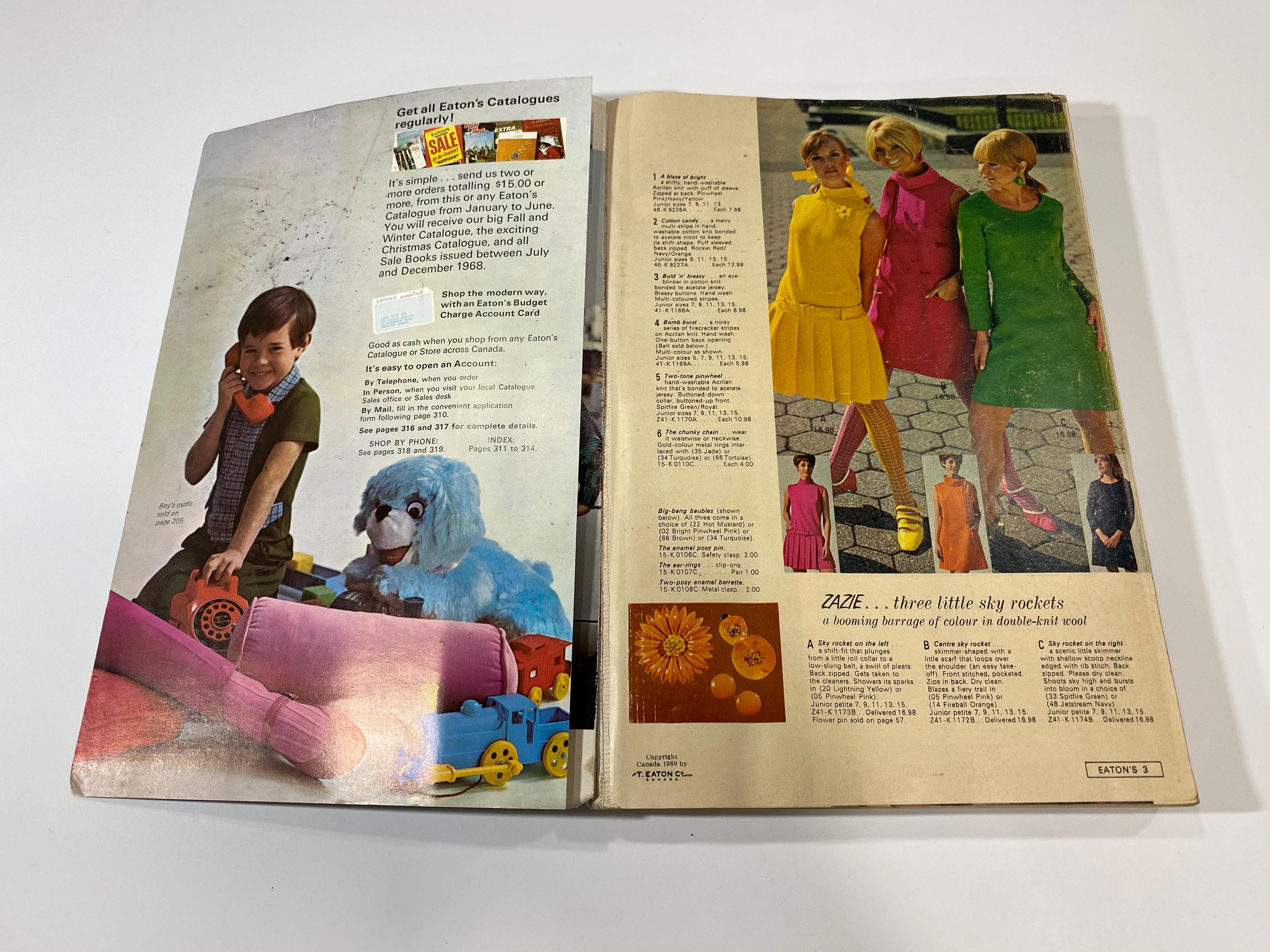 Vintage 1968 Eaton's Spring & Summer Catalogue With Heavy Wear and ...