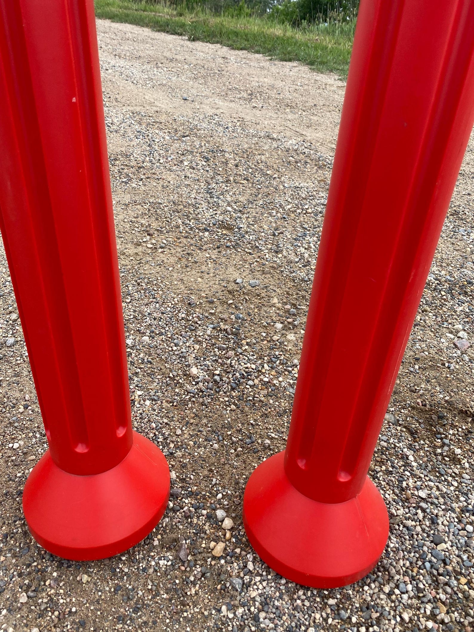Vintage Christmas Blow Mold Lamp Posts, Set of Three 39" Holiday Yard ...