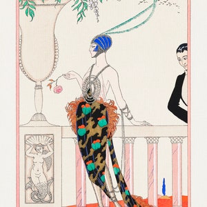 Fashion Illustration by George Barbier Art Deco Print Vintage Decor ...