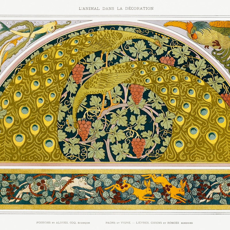 Art Deco Peacock - Etsy