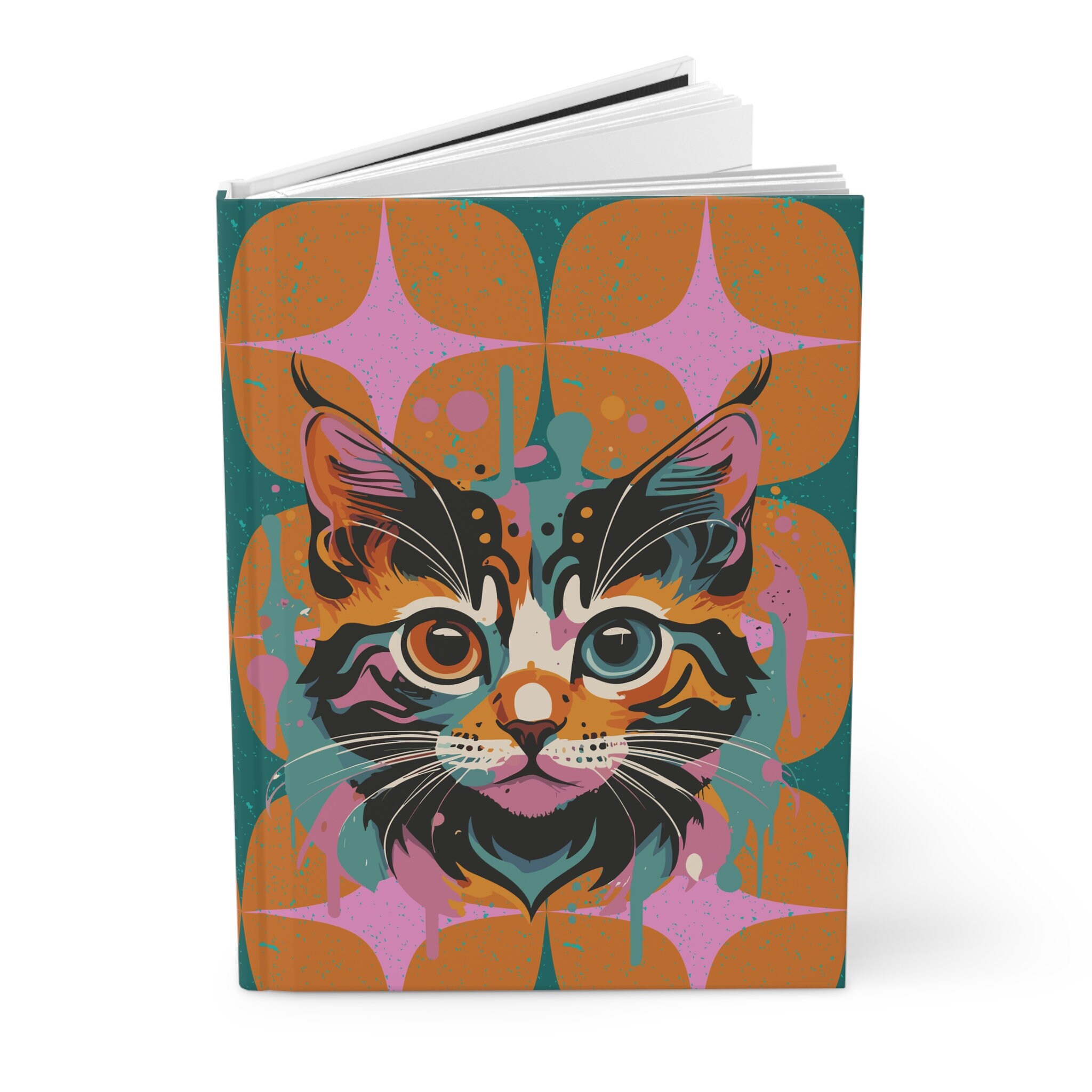 Cat Journal, Lined Journal, Cat Spiral Notebook, Cool Cat Journal, Cat ...