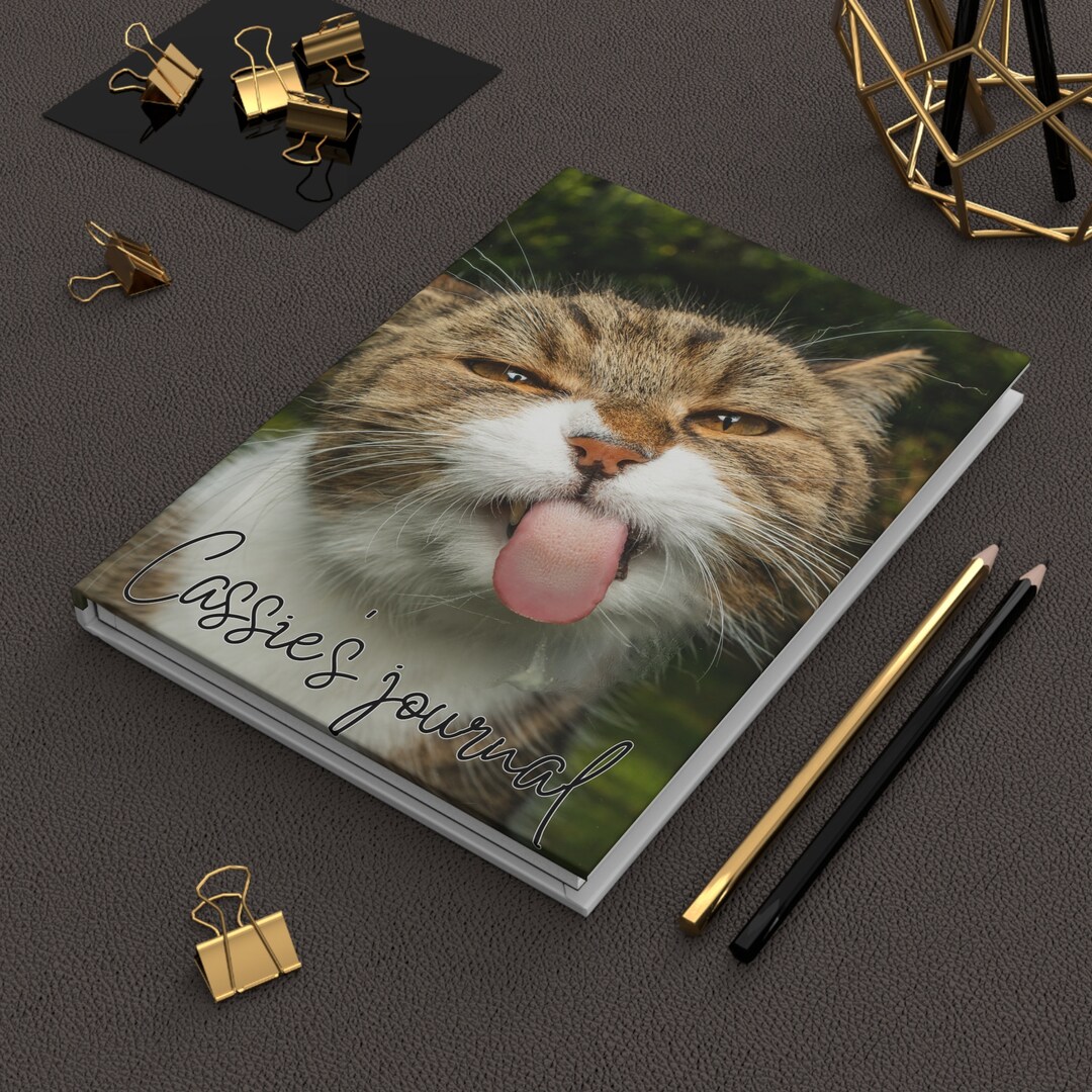 Cat Journal, Lined Journal, Cat Spiral Notebook, Funny Cat Journal, Cat ...