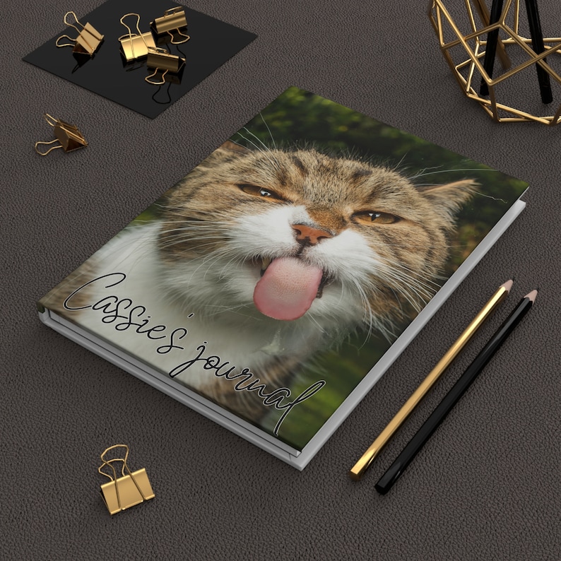 Cat Journal, Lined Journal, Cat Spiral Notebook, Funny Cat Journal, Cat ...