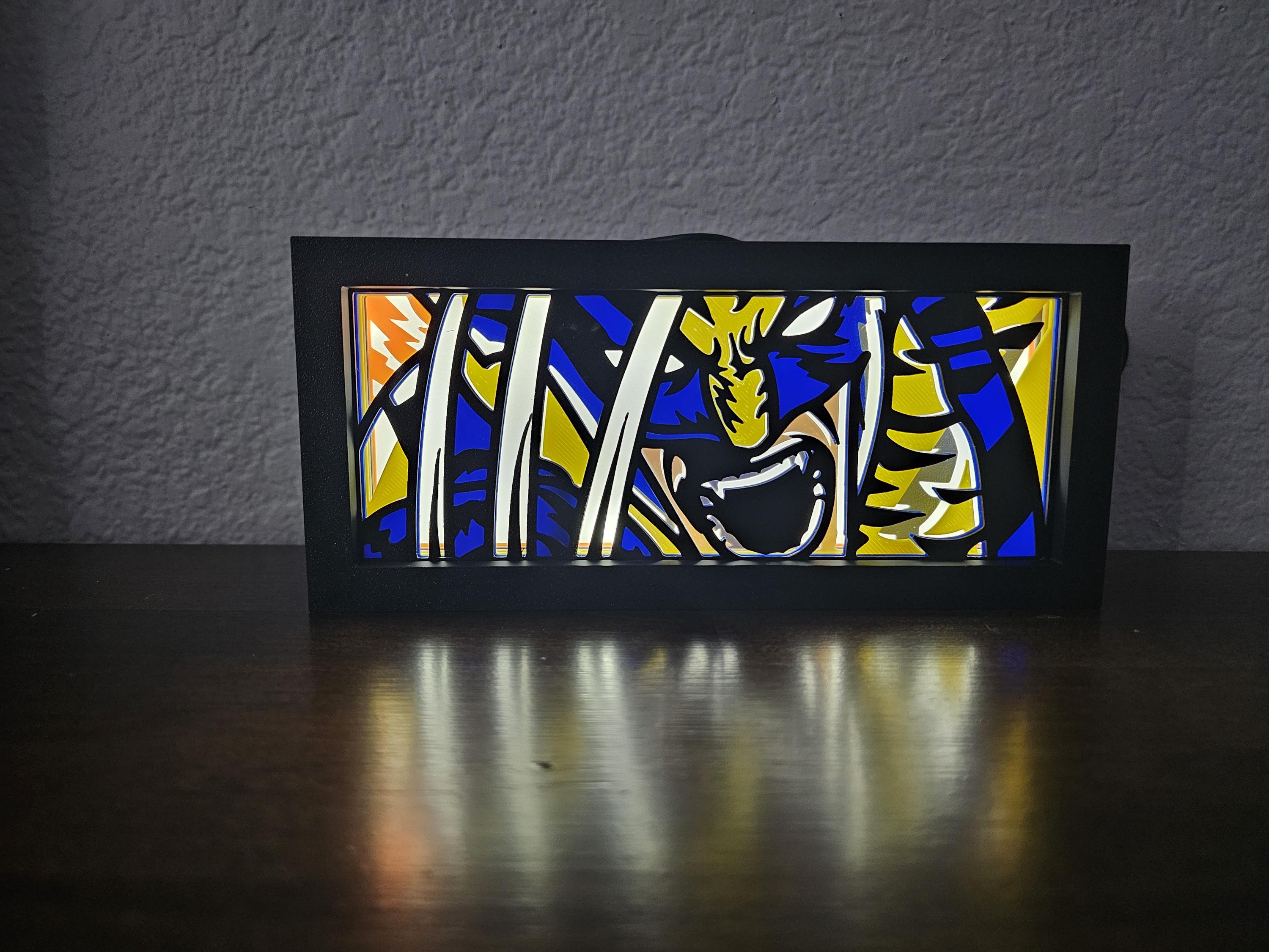LED Superhero Light Box – 3D Printed Night Light – Comic Book Room ...