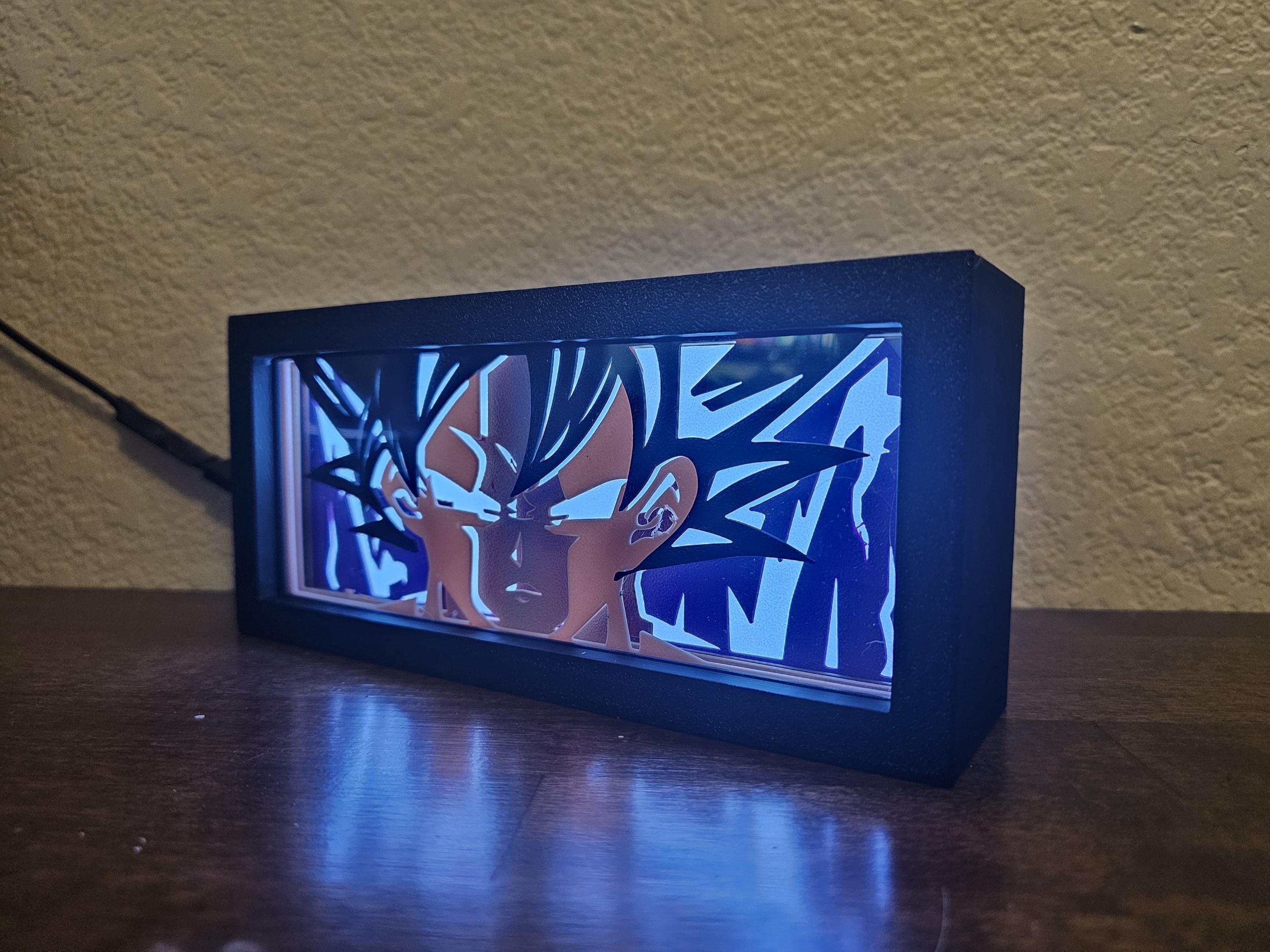 Anime Goku LED Light Box - Etsy