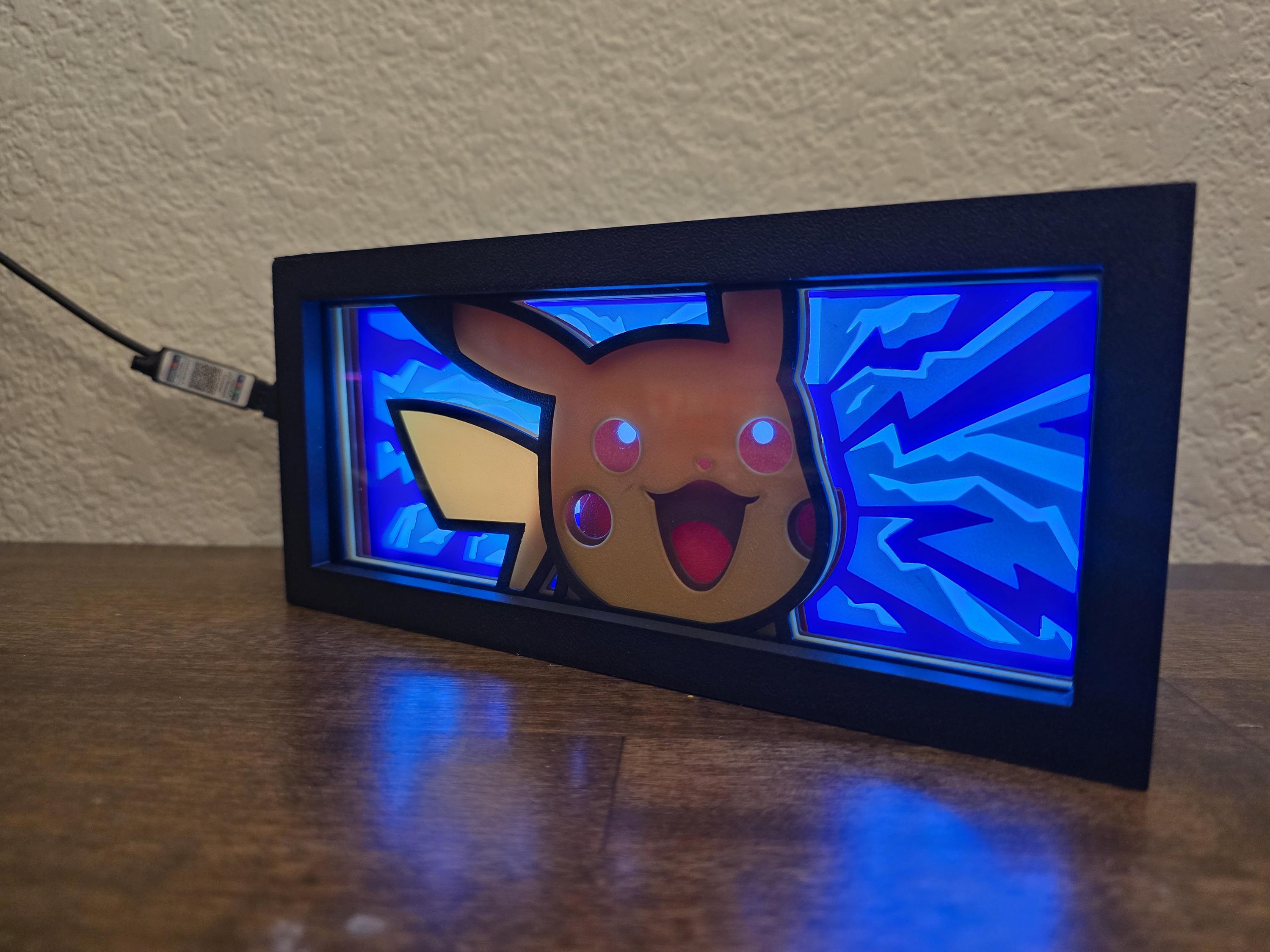 Anime Pikachu LED Light Box - Etsy