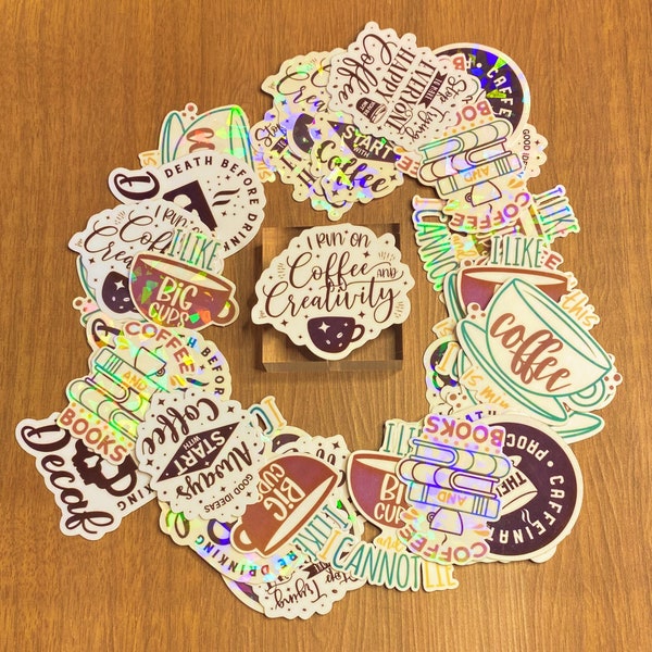 Coffee Cup Stickers - Etsy