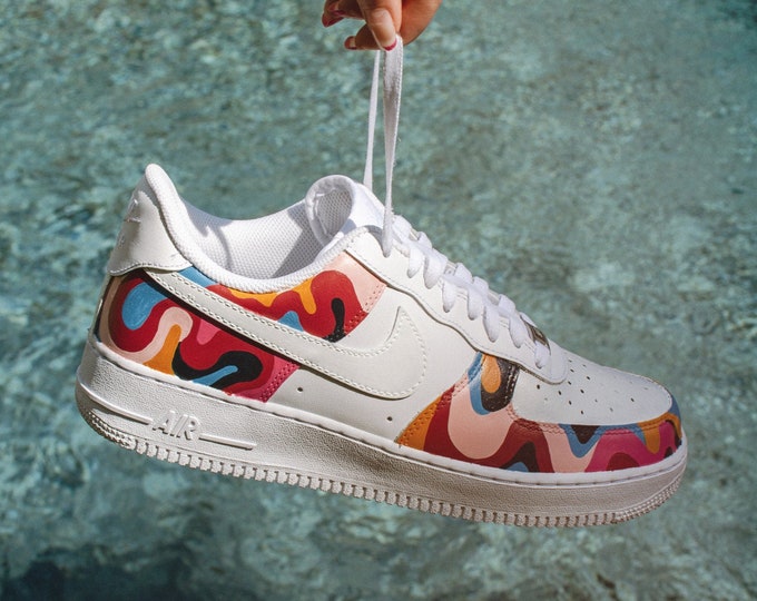 Custom Rainbow Nike Air Force 1s - Etsy