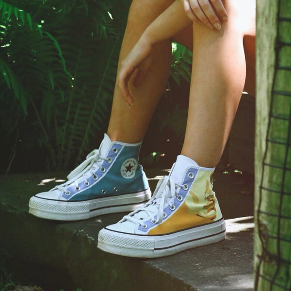 Studded Converse - Etsy