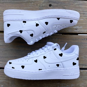 Custom Heart Nike Air Force 1s - Etsy