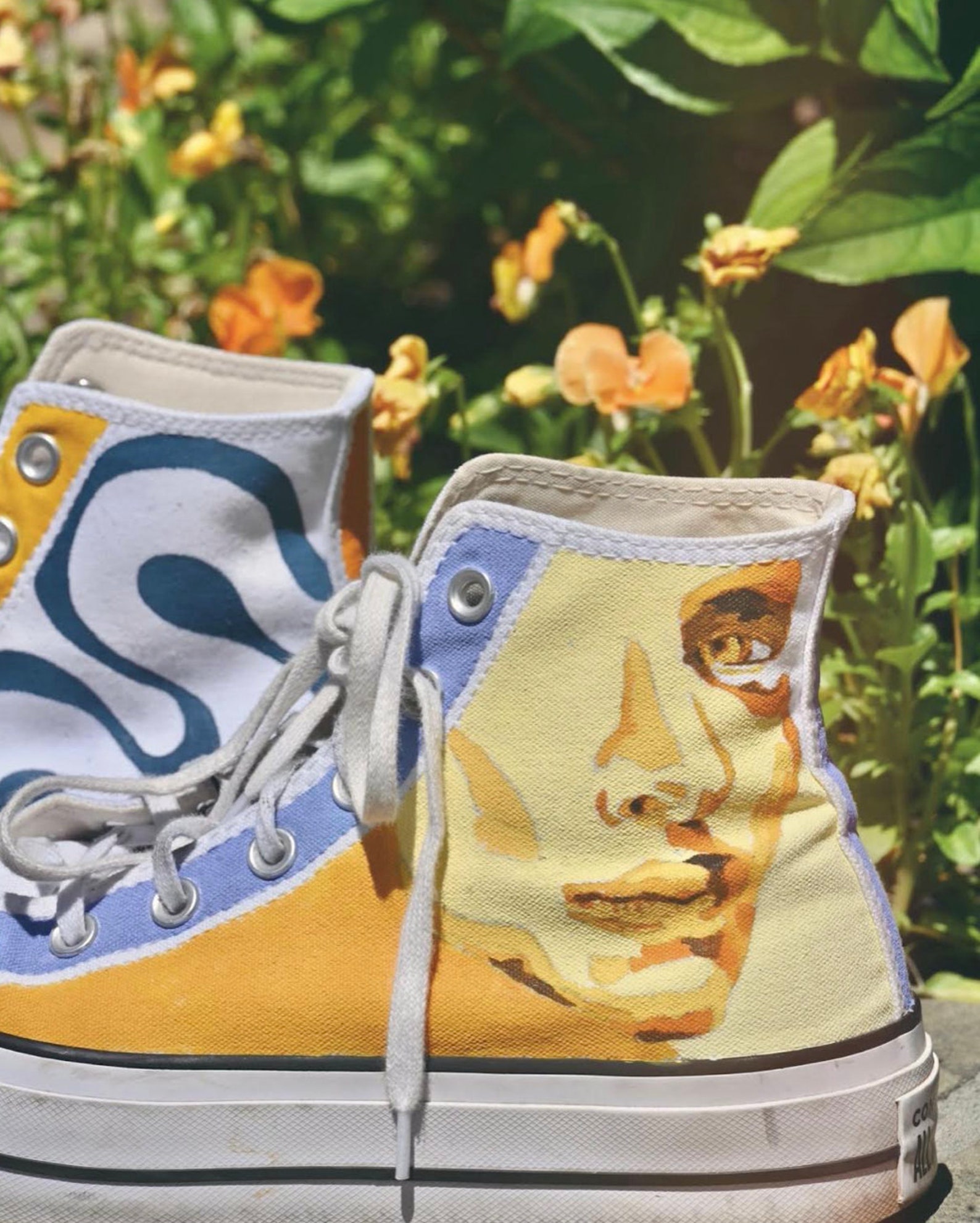 Custom Color Block Platform Converse - Etsy