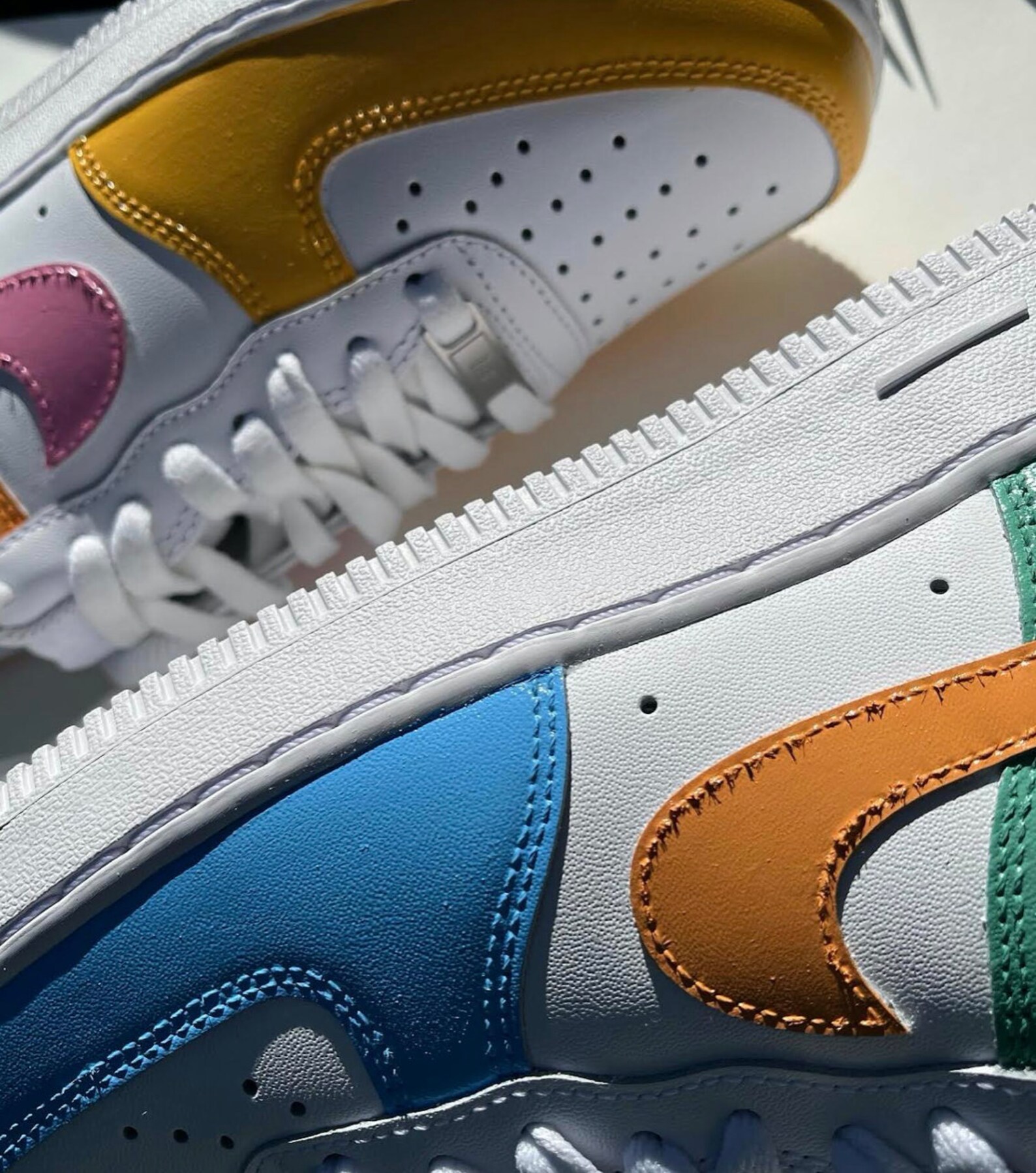 Custom Mismatch Nike Air Force 1 - Etsy