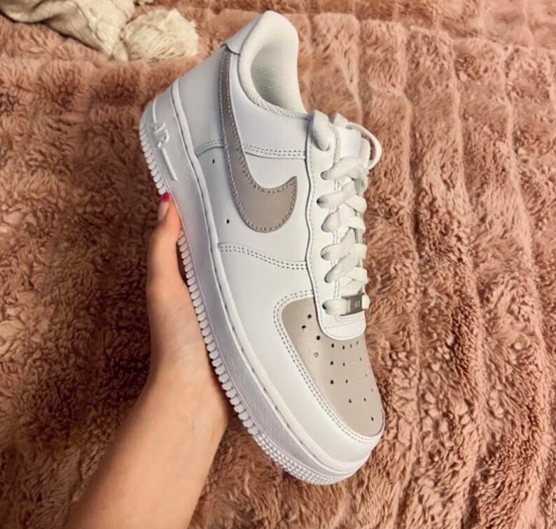 Custom Tan Nike Air Force 1s - Etsy