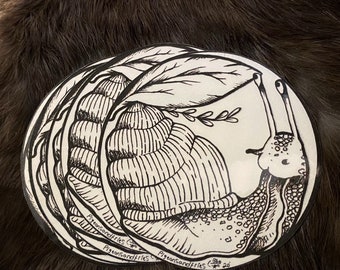 Take It Slow Snail Sticker / Animal Decal / Garden Sticker - Etsy