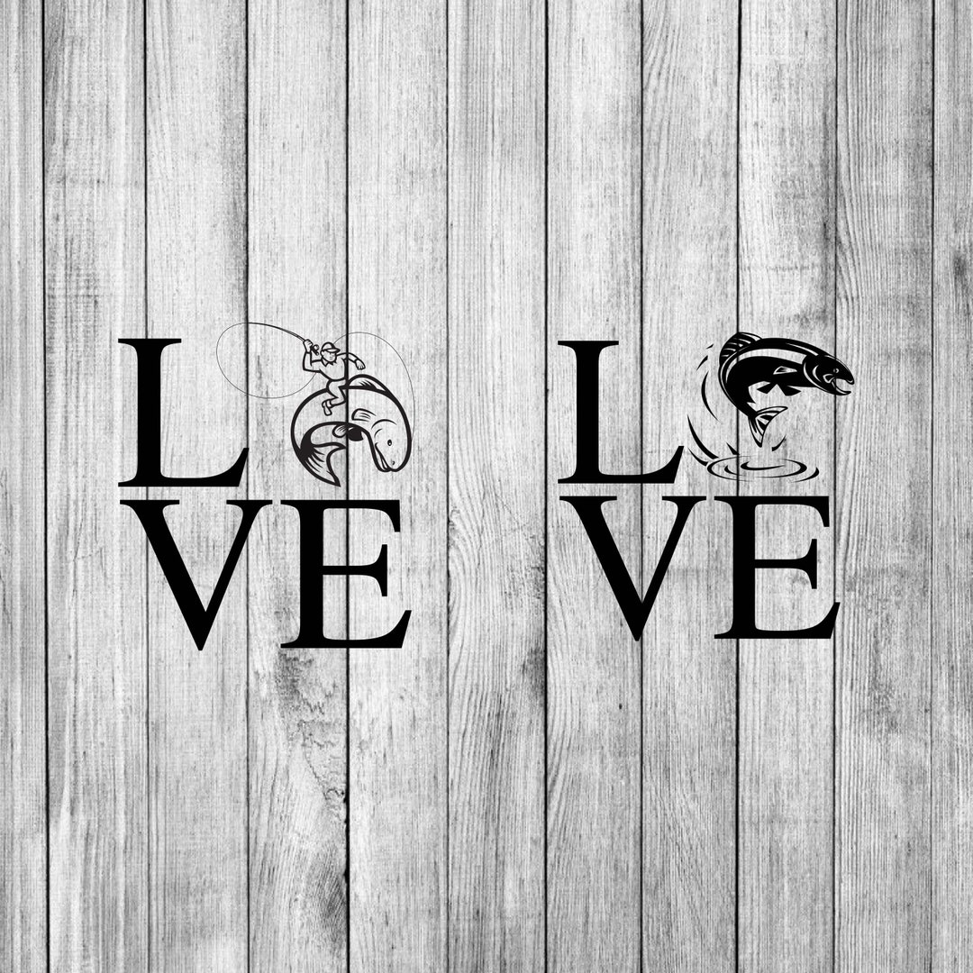 Love Fish SVG, EPS, PNG, pdf, dxf / Vissen Svg / Cut File / Cricut ...