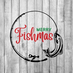 Merry Fishmas SVG, EPS, PNG, Pdf / Fishing Svg / Cut File / Cricut ...