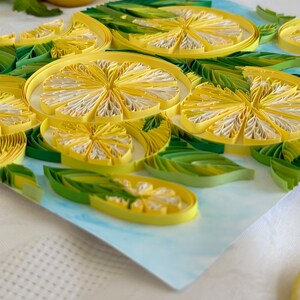 Fruit Art, Lemon, Quilling Paper Wall Art, Paper Art, Paper Craft, Gift ...