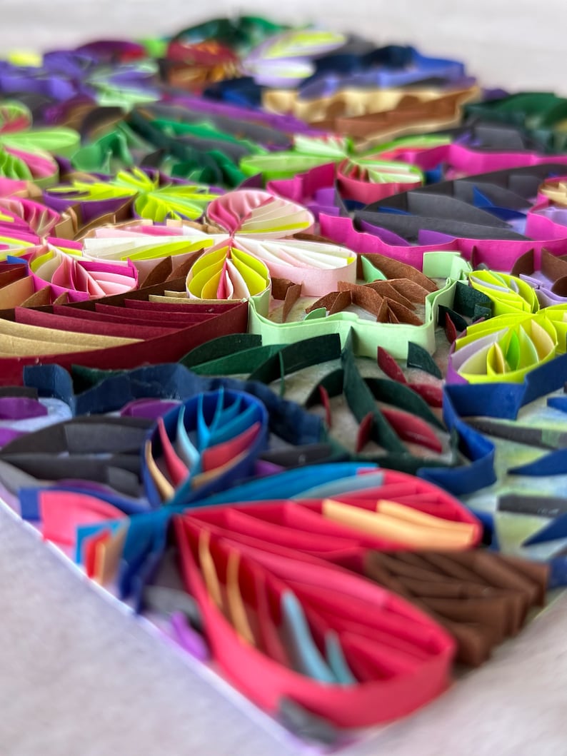 Paper Quilling Paper Quilled Wall Art Unique Art Paper - Etsy
