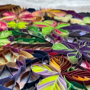 Paper Quilling Paper Quilled Wall Art Unique Art Paper - Etsy