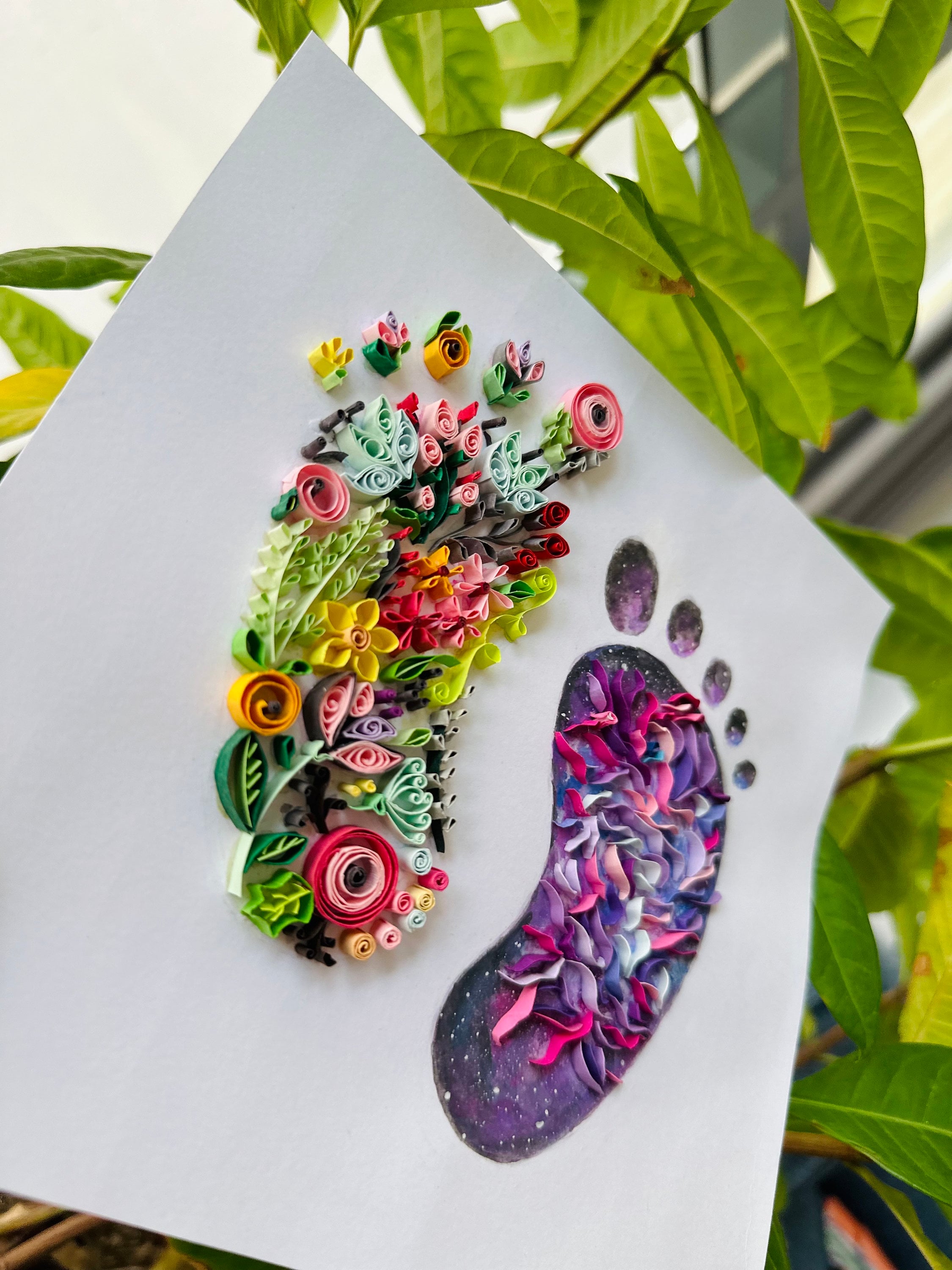 Welcome Little Baby, Paper Quilling, Baby Card, Paper Quilled Wall Art ...