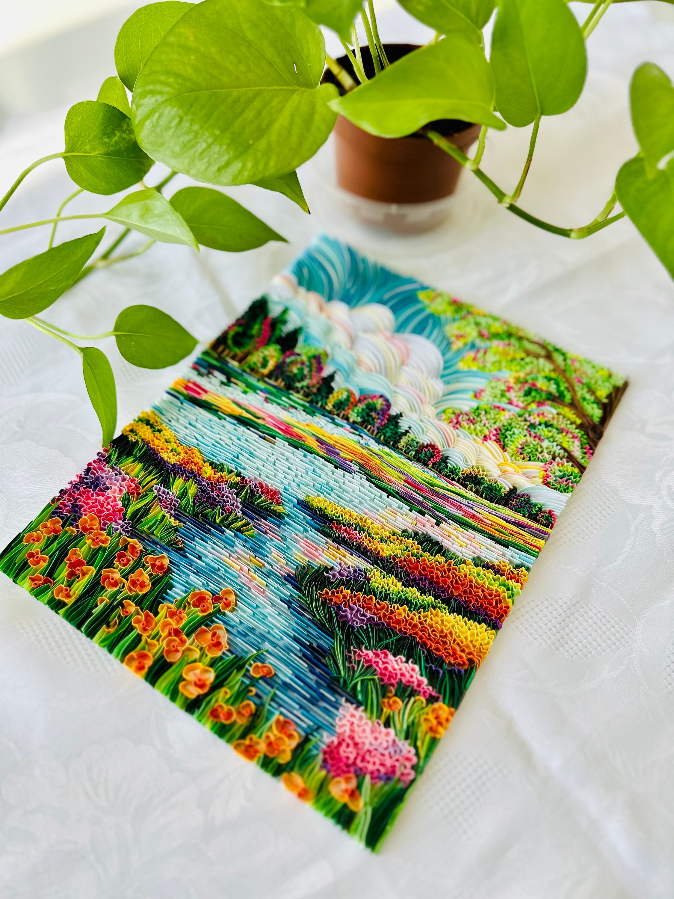 Paper Quilling, Scenic Wall Art, Crafts, Scenic, Scenery, Paper Art ...